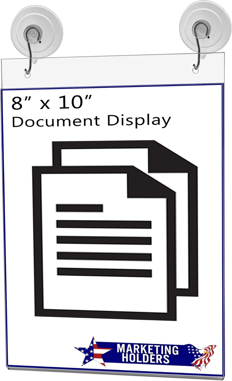 Amazon.com : Window Mount Sign Holder for 8" x 10" Hours of Operation ...