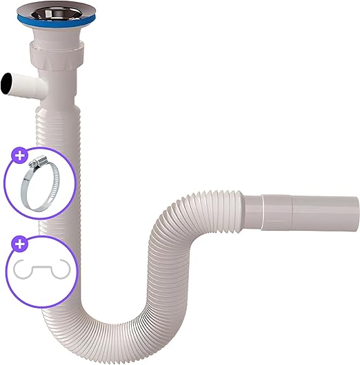 Flexible Drain Hose Siphon for Sink, Washing Machine - 1 1/4 Inch x 32 ...