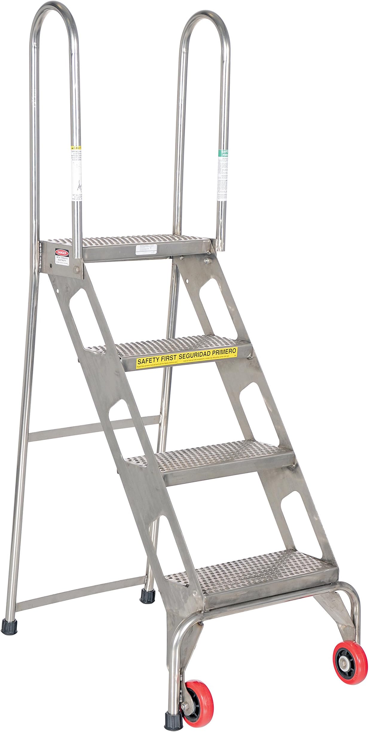 Little Giant Ladder Systems 10410BA Safety Step Ladder Four Step with ...