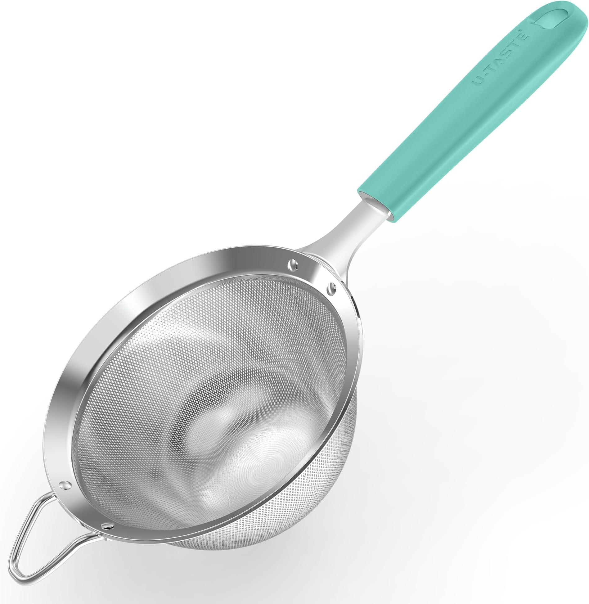Amazon.com: Culina 8" Double Mesh Strainer, Stainless Steel, Wooden ...
