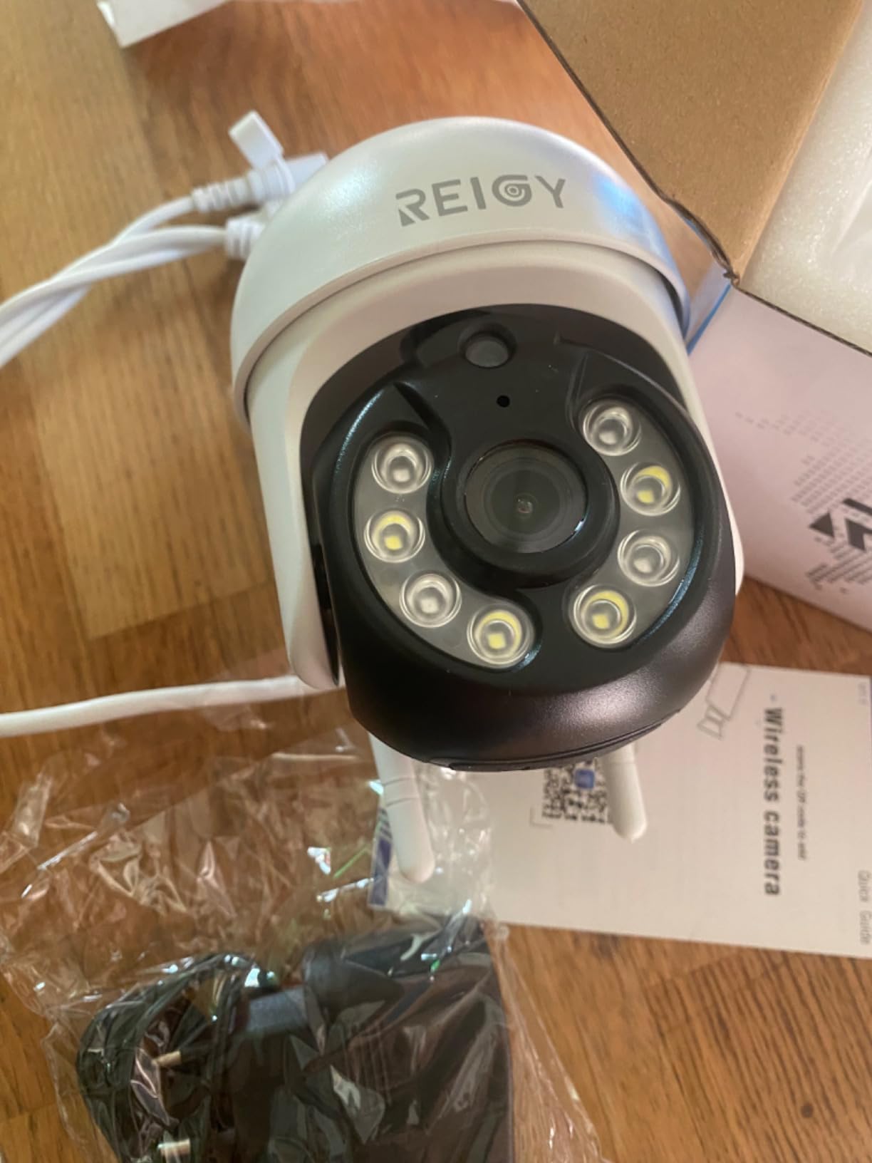 REIGY 5MP Telecamera IP WIFI Esterno 360 Gradi, PT Videocamera ...