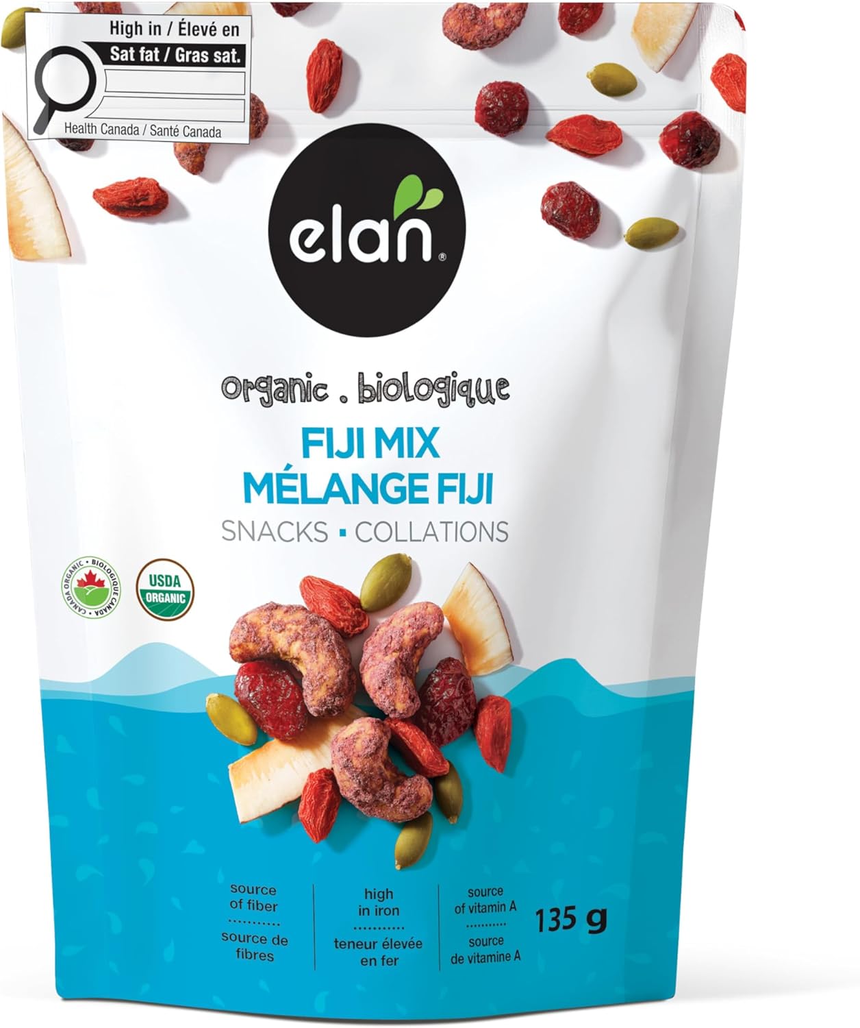 Elan Organic Fiji Mix, 135g, Non-GMO, Gluten-Free, Vegan, Kosher, Dried ...