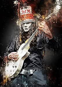 Amazon.com: Buckethead Guitarist Man Wall Art for Living Room and ...