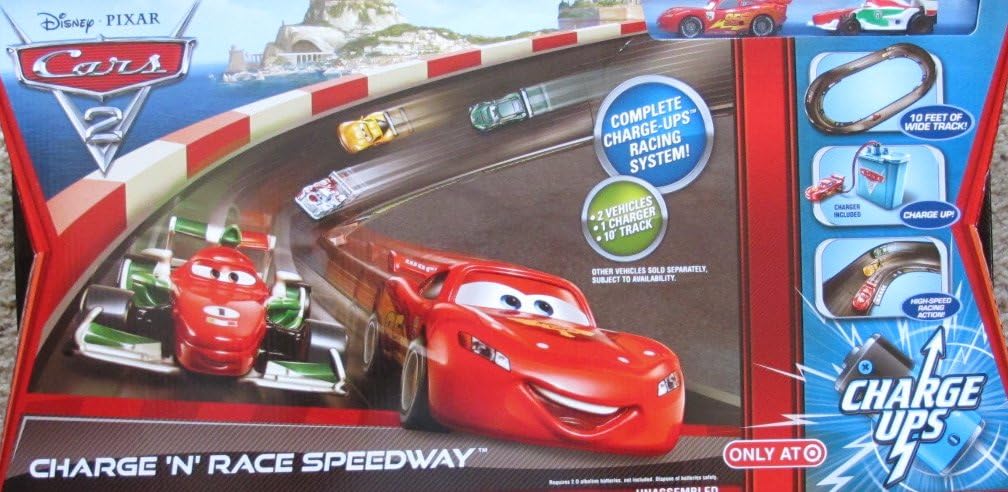 Disney Pixar Cars 2 Charge 'N Race Cargar Speedway Racing System Target ...