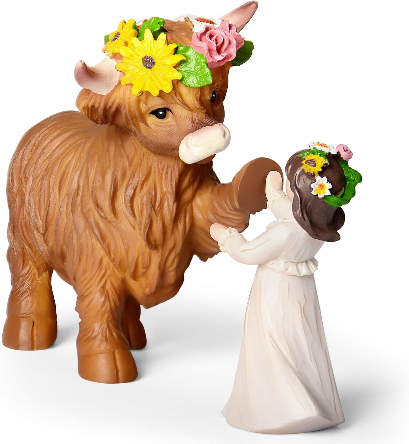 Amazon.com: Highland Cow Decor Highland Cow Figurine - Spring Highland ...