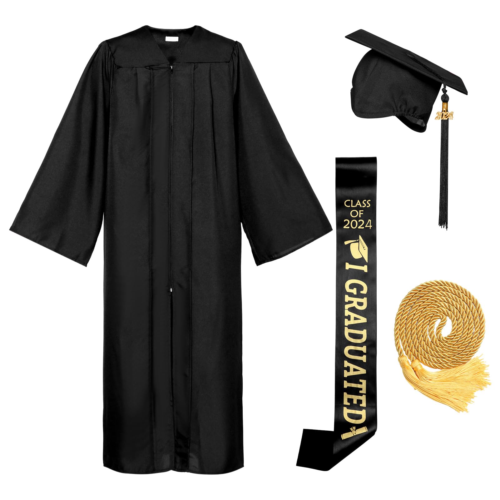 Sertasgraduation Gown Graduation Hat Unisex Congrats Grad Outfit ...