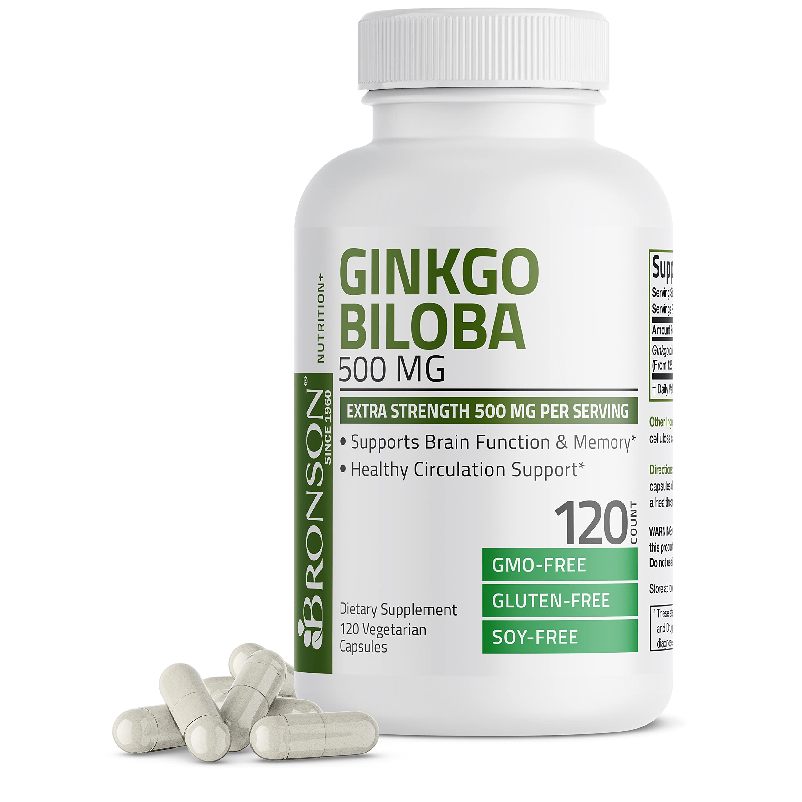 Snapklik.com : Bronson Ginkgo Biloba Extra Supports Brain Function ...