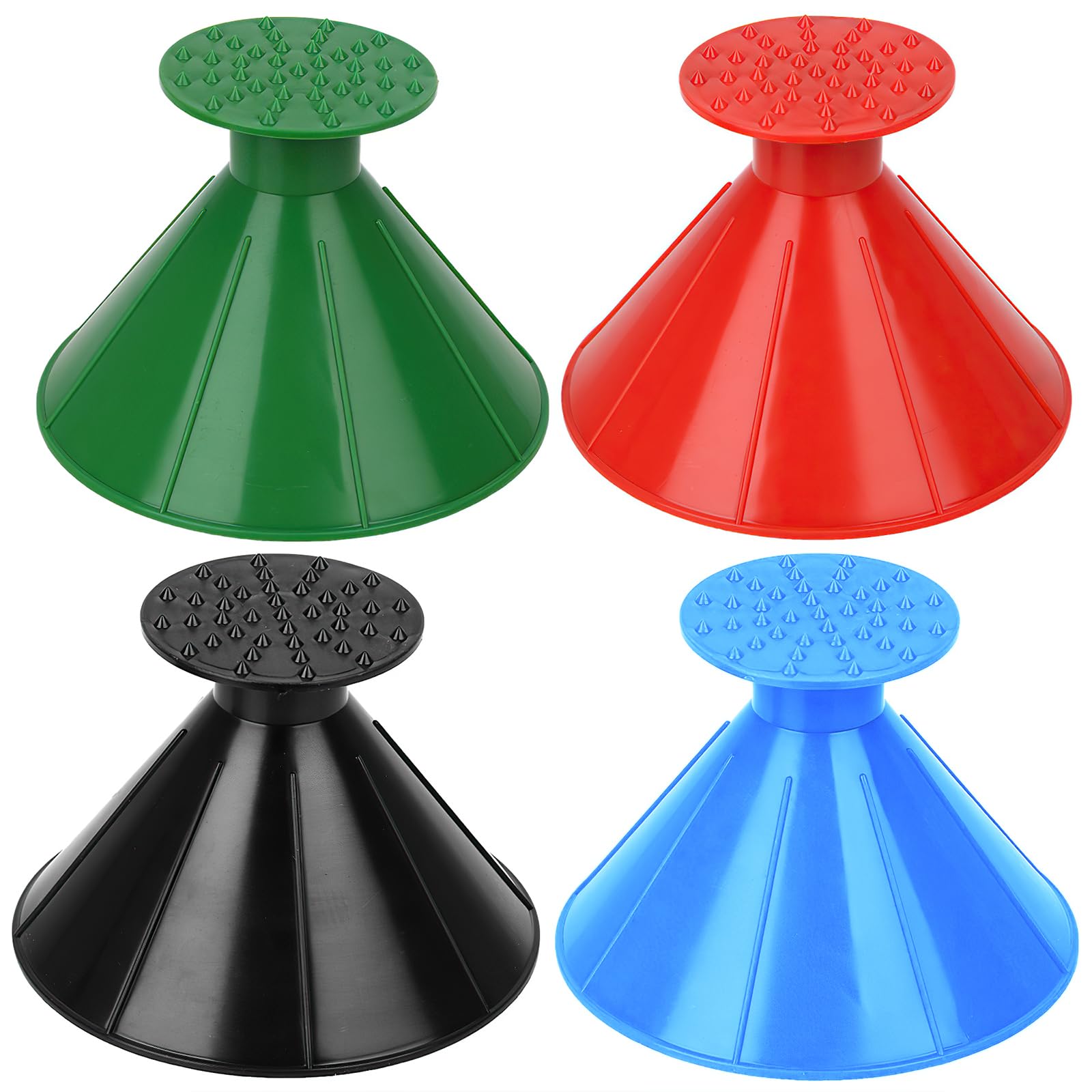 4 Pack Magical Ice Scraper, Round Snow Scraper for Car Windshield ...