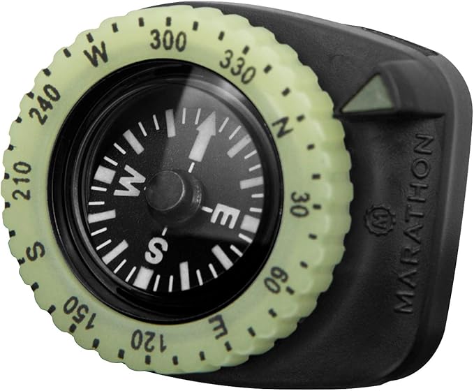 Amazon.com: MARATHON Military Grade Clip-On Wrist Compass | Glow in The ...