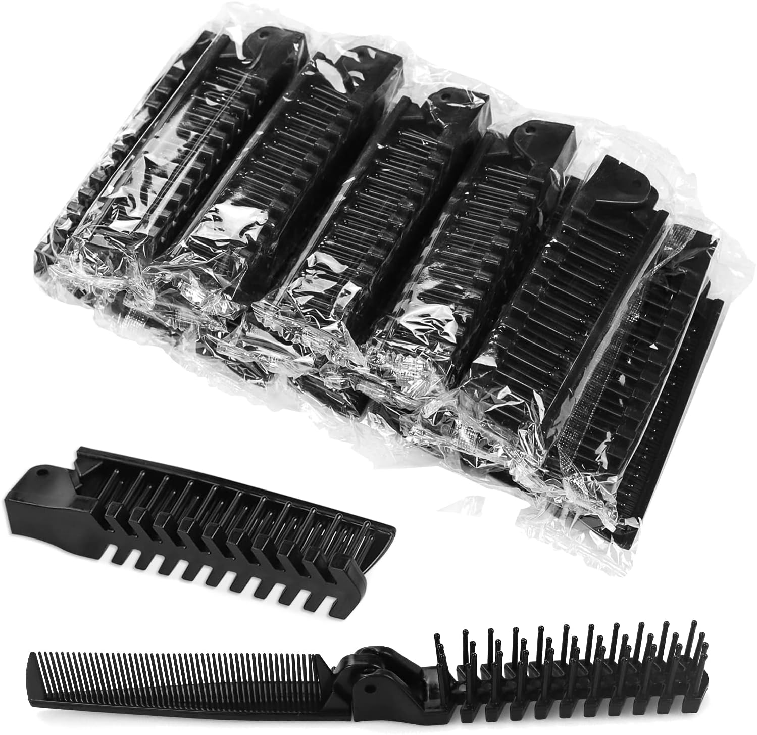 Amazon.com : Skylety 100 Pcs Portable Travel Hair Comb Brush Double ...