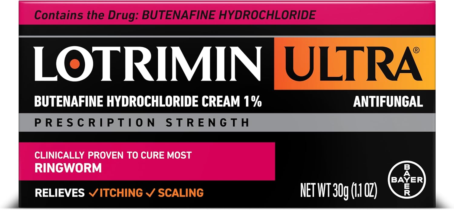 Amazon.com: Lotrimin Ultra Crema para Tiña, Clorhidrato de Butenafina 1 ...