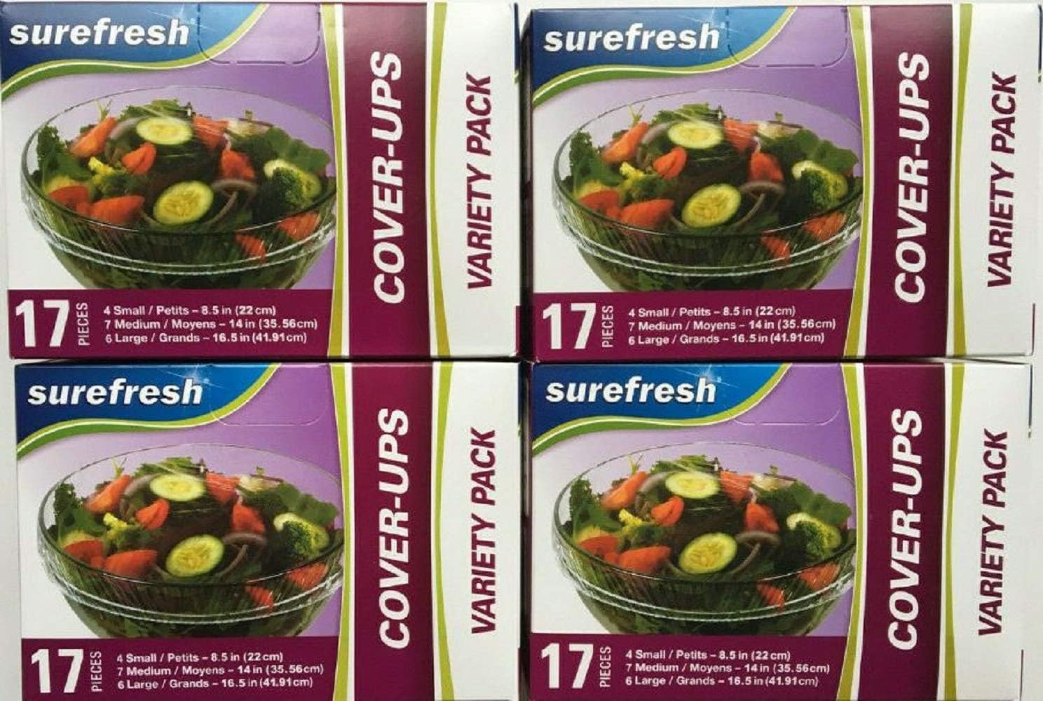 Amazon.com: Food Storage Cover-ups, Elastic Stretch-to-Cover Variety ...
