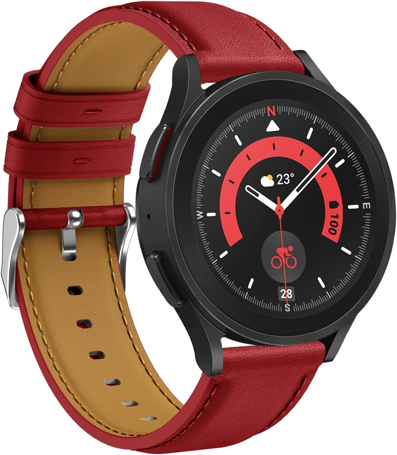 XIIORE Bracelet en Cuir Samsung Galaxy Watch 6/5/4 40mm 44mm, 20mm ...