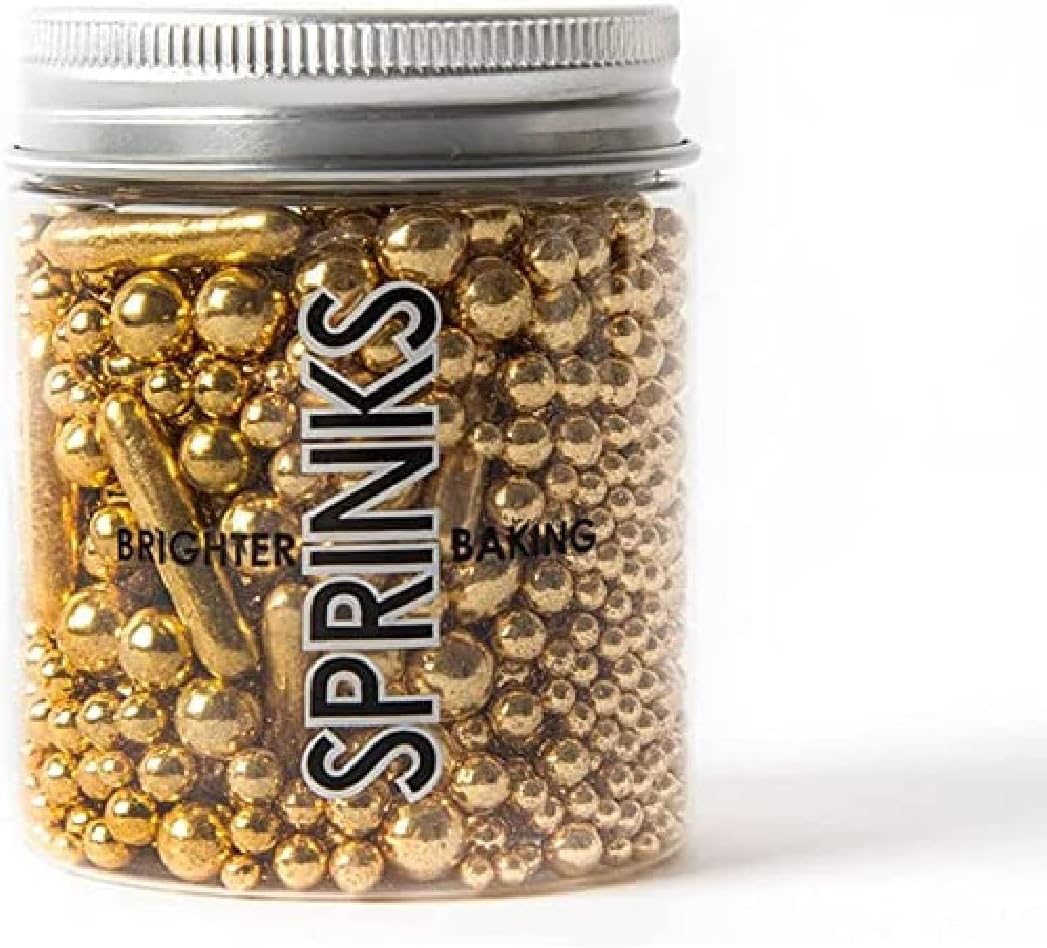Sprinks Bubble and Bounce Shiny Sprinkles 75 g, Golden : Amazon.com.au ...