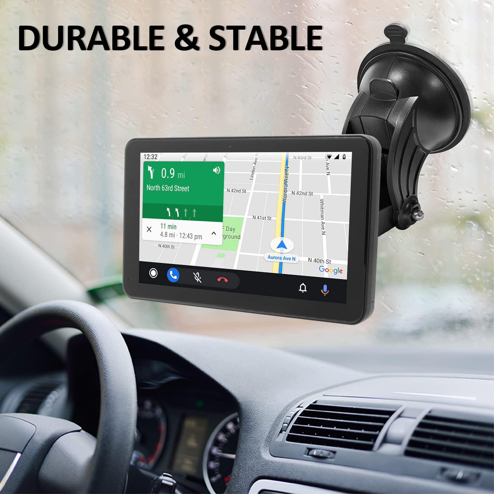 Snapklik.com : Carpuride Dashboard And Console Mount For Carplay
