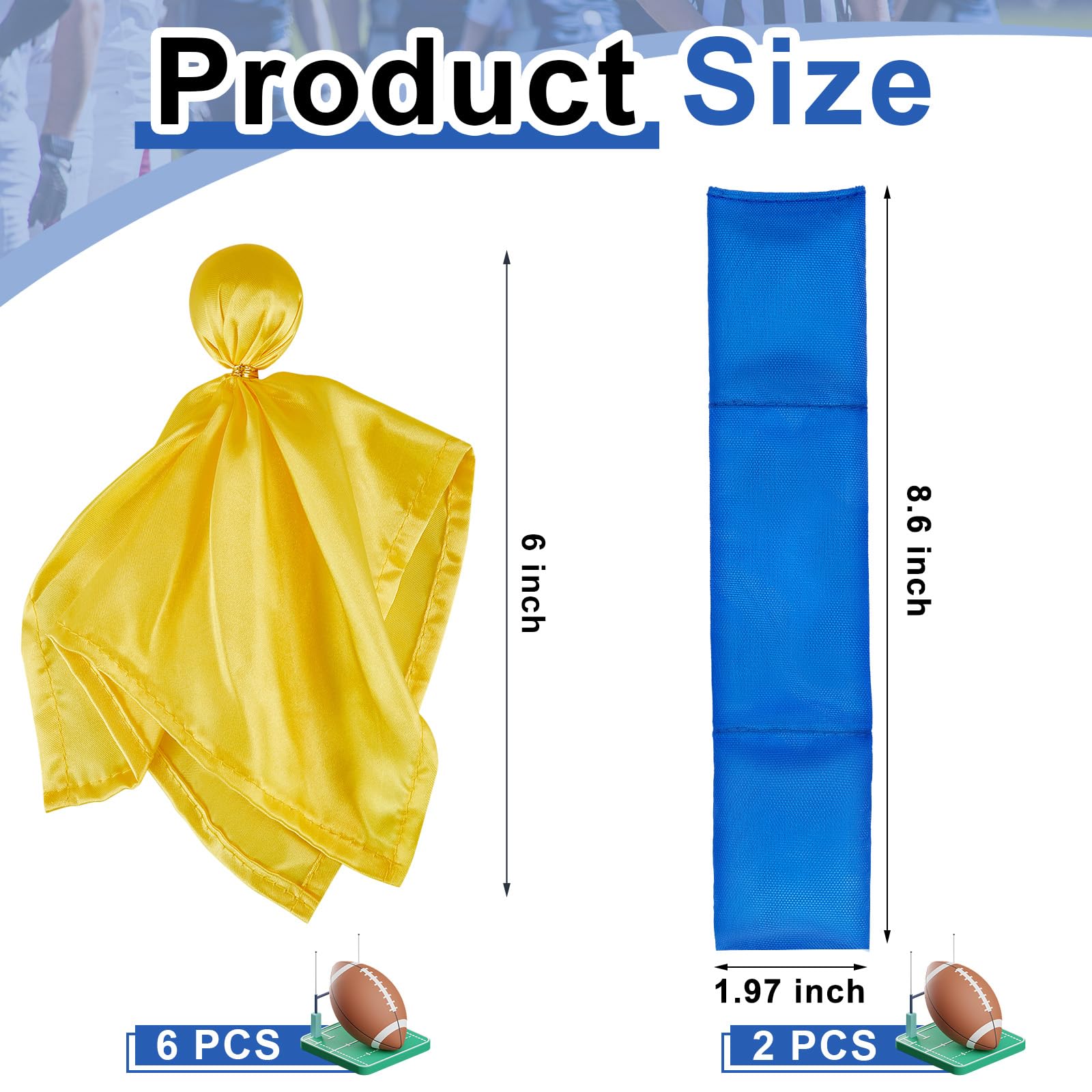 Referee Flags 6 Football Penalty Flags & 2 Referee Bean Bags - Official ...