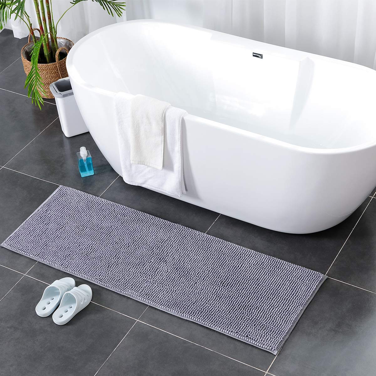 XIYUNTE Bath Mat - 50×140 cm/20×55 inch Extra Long Bath Rugs Soft Non ...