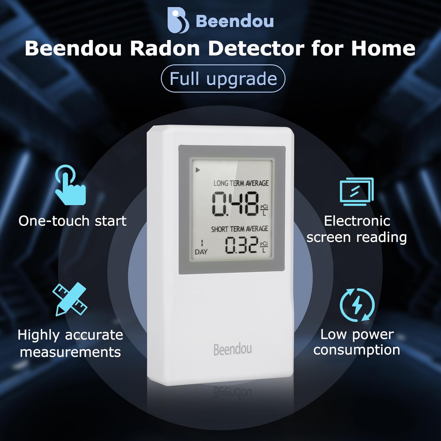 Detector de radón para el hogar, Probador de radón rápido y preciso ...