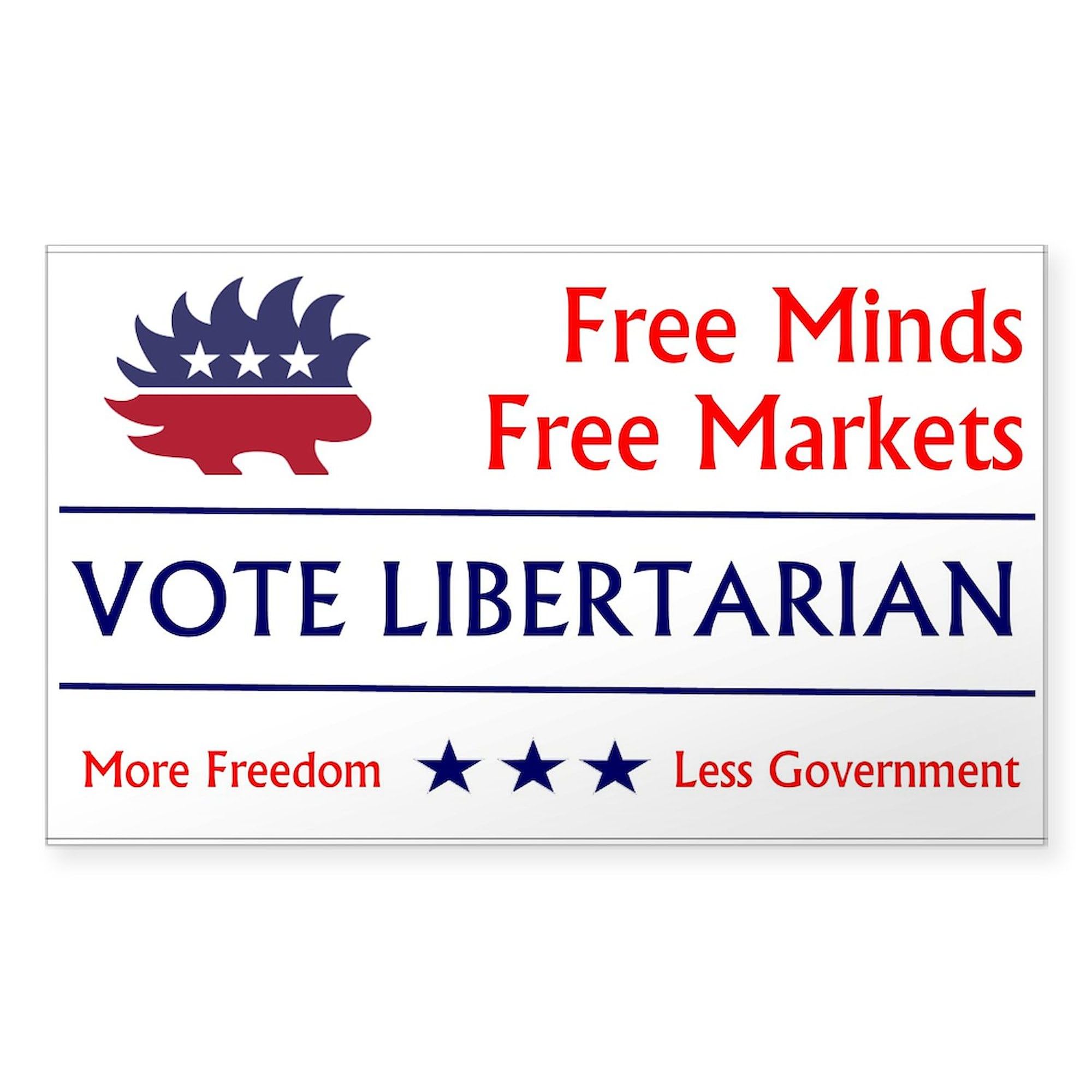 Libertarian Bumper Stickers Funny Libertarian GOP Car Bumper Sticker