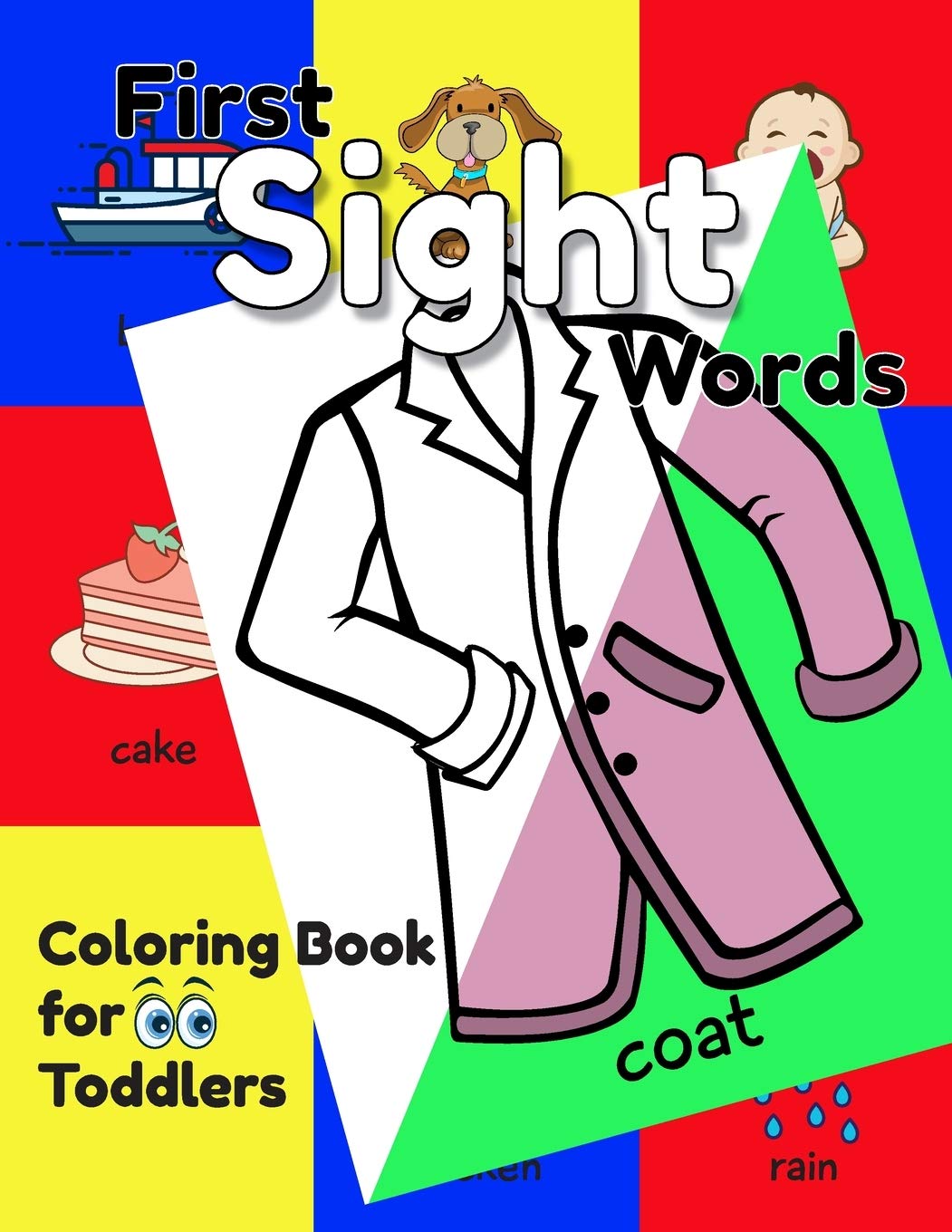 Buy First Words Coloring Book for Toddlers: An Educational Coloring ...