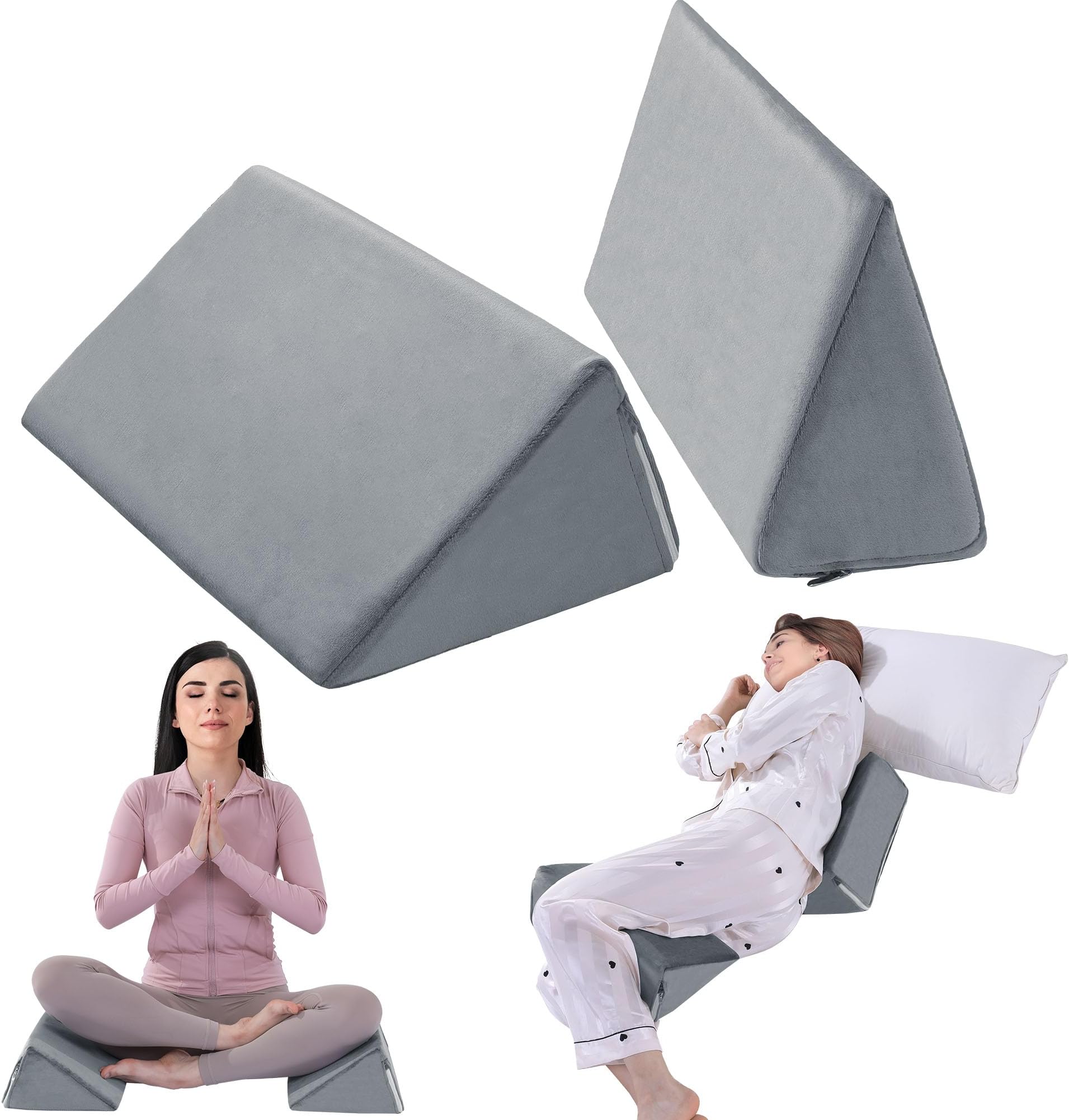 Amazon.com: Side Pillows for Sleeping, Wedge Pillow for Back Pain ...