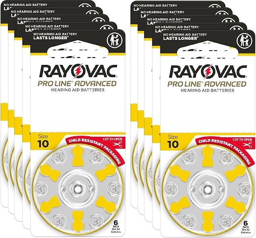 Amazon.com: Rayovac Proline Advanced Hearing Aid Batteries | Size 10 ...
