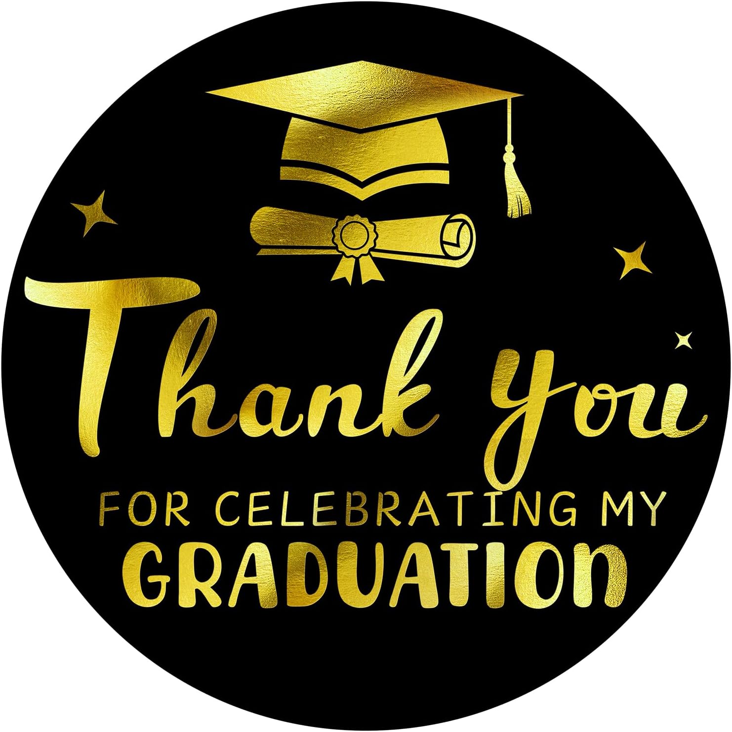 Amazon.com: Cgvovgr 80 Pcs Graduation Celebration Thank You Stickers ...