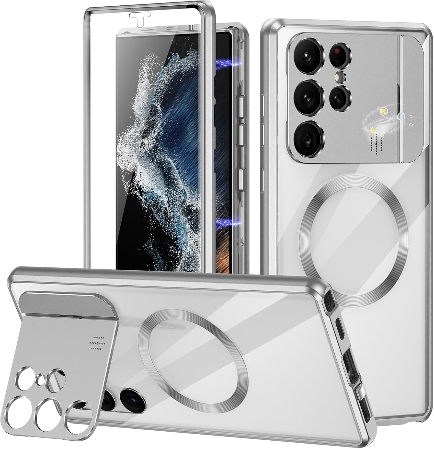 Amazon.com: Jonwelsy Case for Samsung Galaxy S22 Ultra with Camera ...