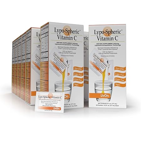 Amazon.com: Lypo–Spheric Vitamin C – 1,000 mg Vitamin C & 1,000 mg ...