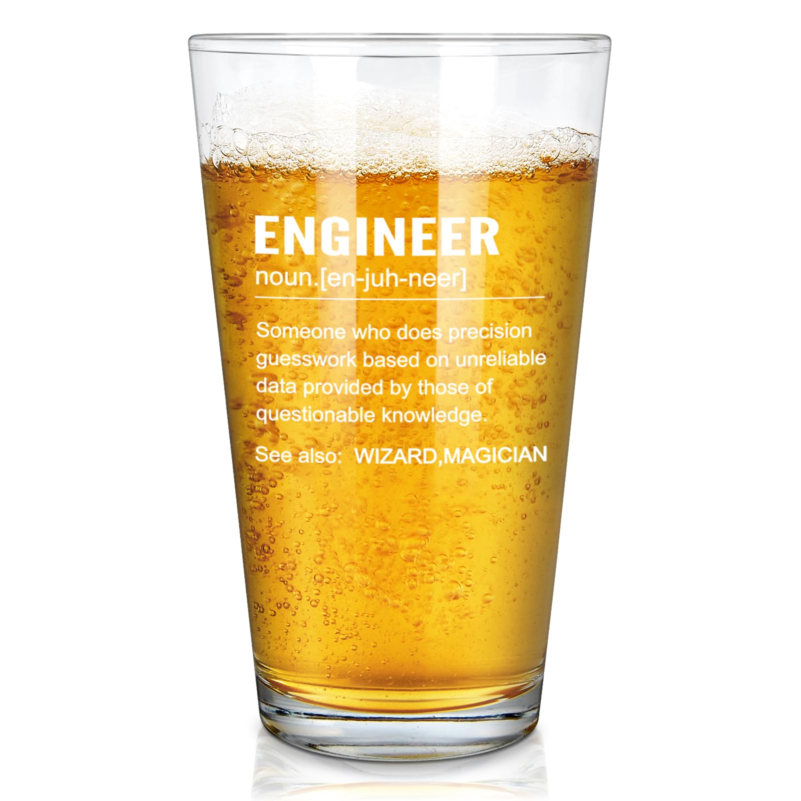 Amazon.com | Futtumy Engineer Beer Glasses, Engineer Gifts, Engineer ...