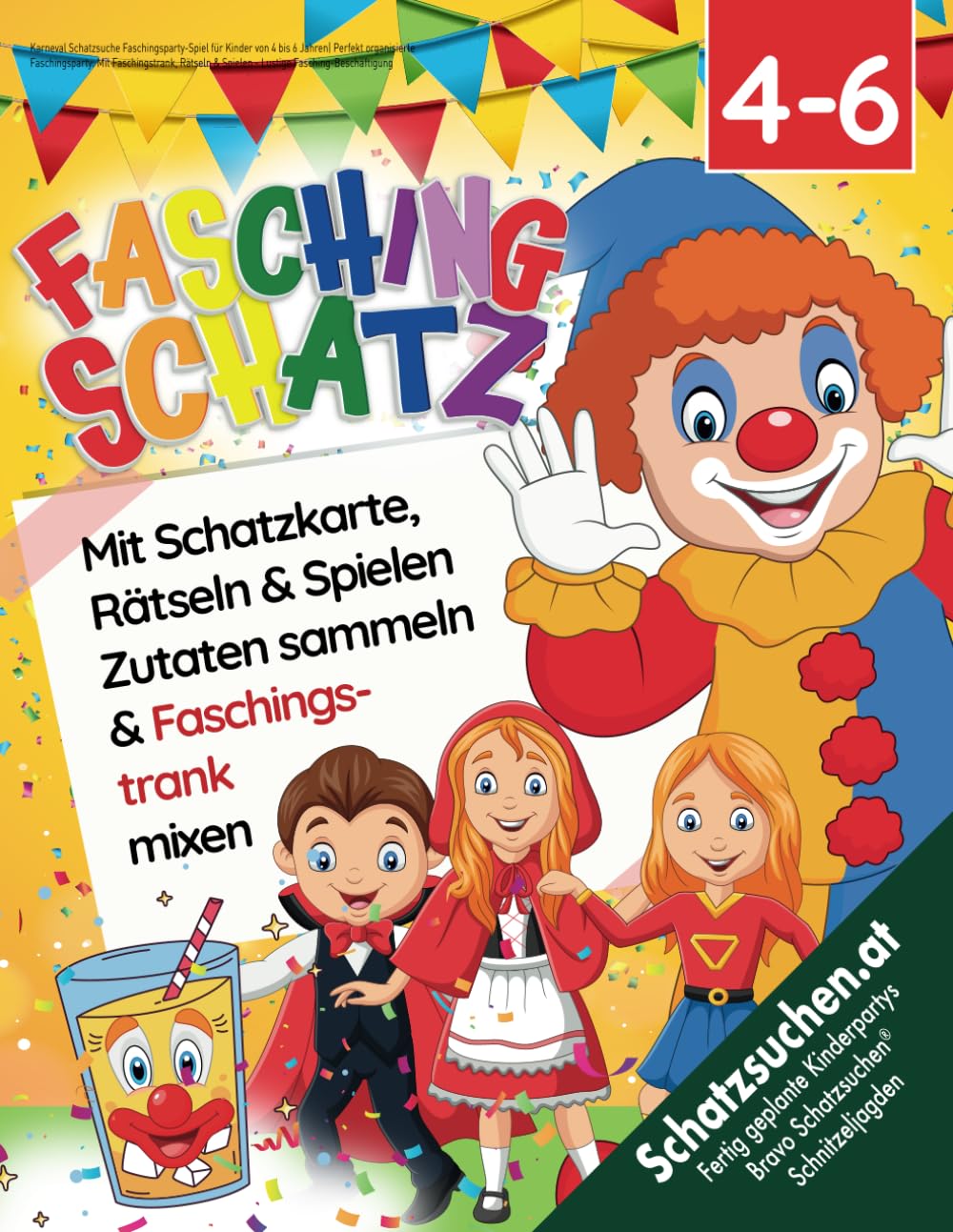 Karneval Schatzsuche Faschingsparty-Spiel für Kinder von 4 bis 6 Jahren ...