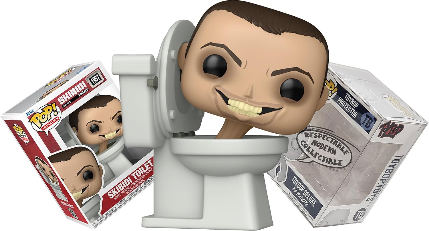 Amazon.com: Funko Skibidi Toilet + ToyBop Protector: Viral Meme Pop ...