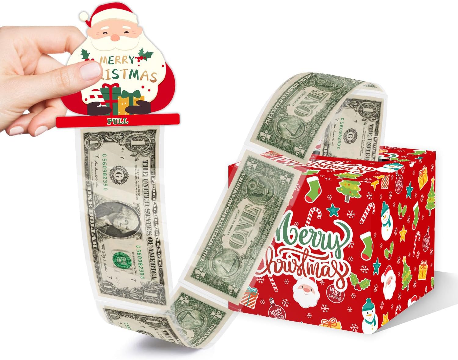 Amazon.com: Surprise Christmas Money Box for Cash Surprise Box ...