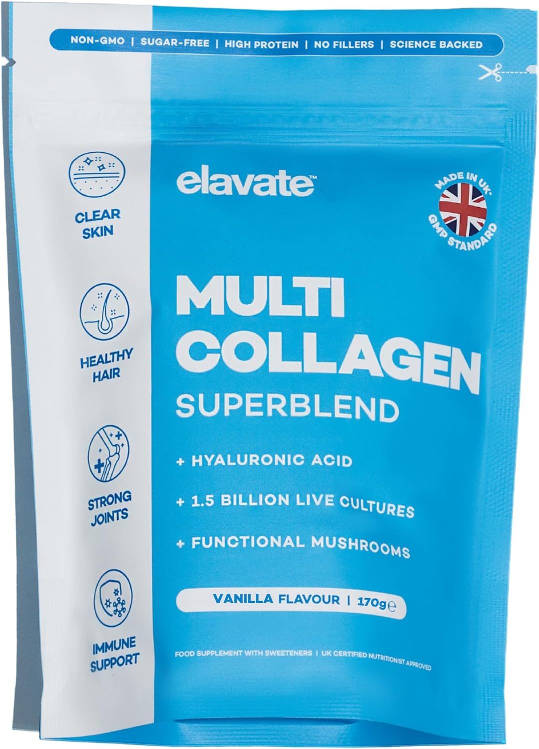 Marine & Bovine Collagen Powder for Women 40+ - Vanilla Flavour 7050mg ...