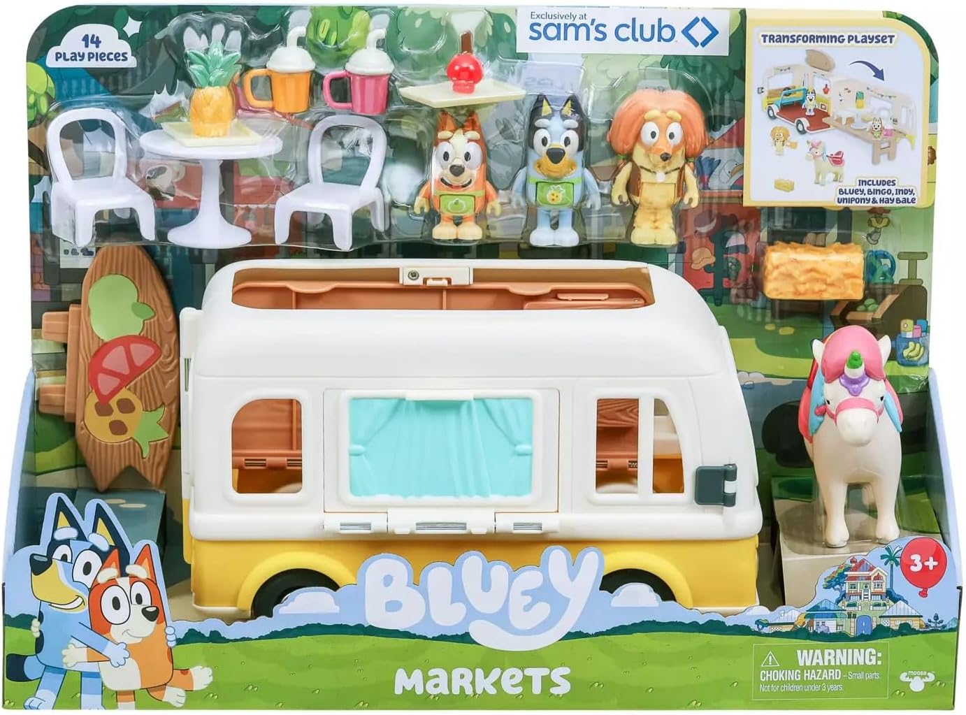 Amazon.com: Bluey Markets 14-Piece Transforming Juice Play Set : Toys ...