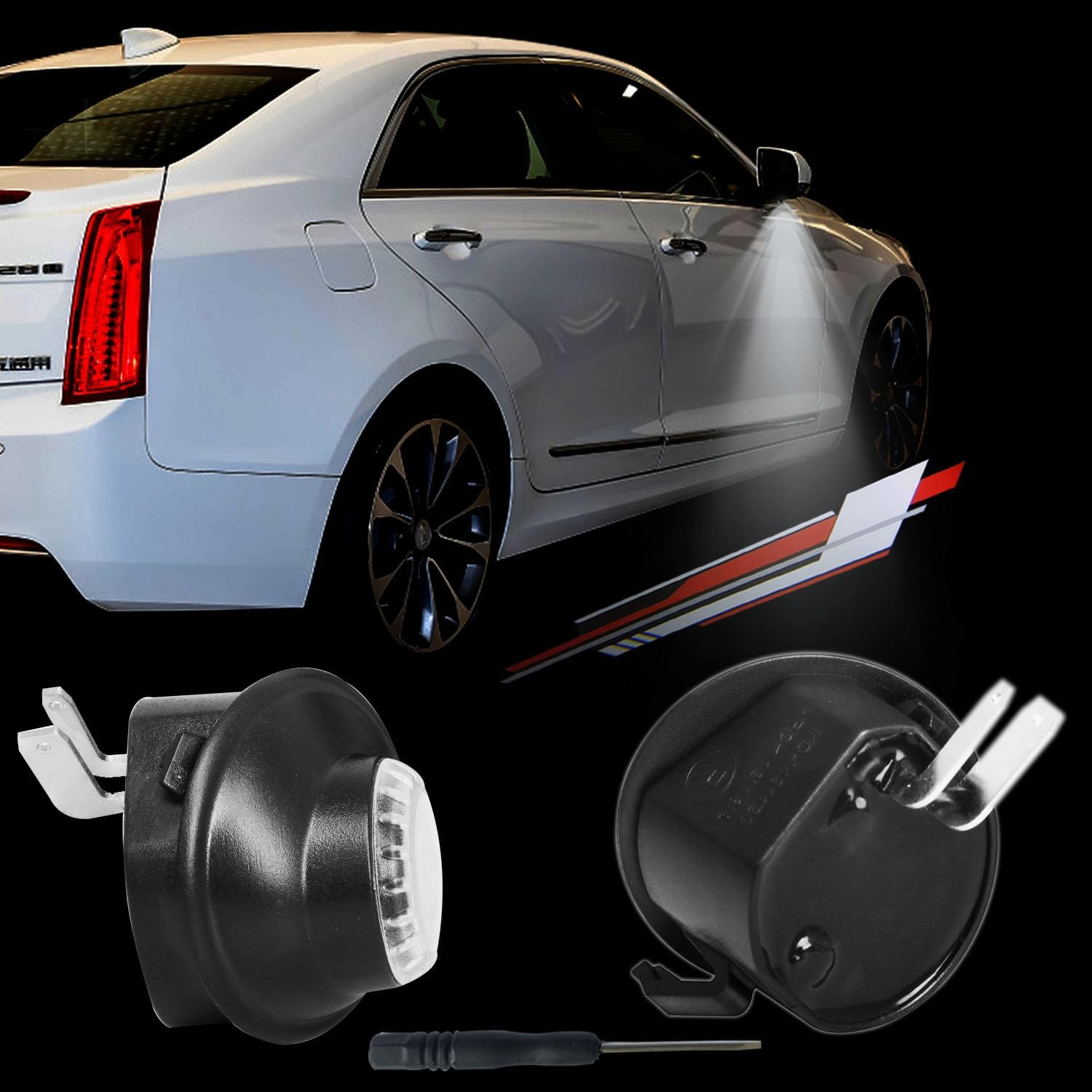 Amazon.com: 2pcs Set Side Mirror Projector Ghost Shadow Puddle Welcome Logo Light Compatible ...