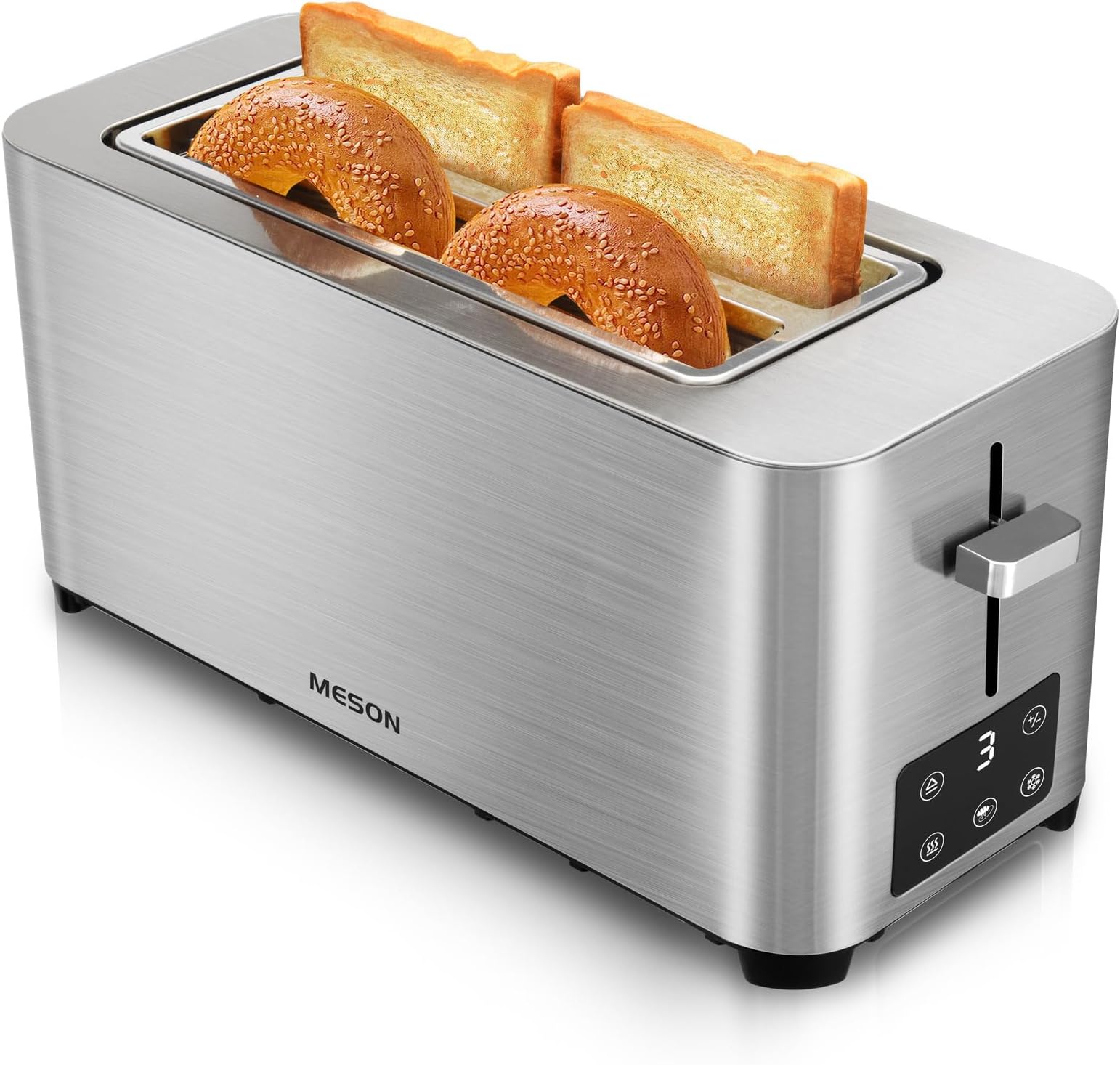 Amazon.com: Vremi Toaster 2 Slice Stainless Steel - Retro Toaster for ...
