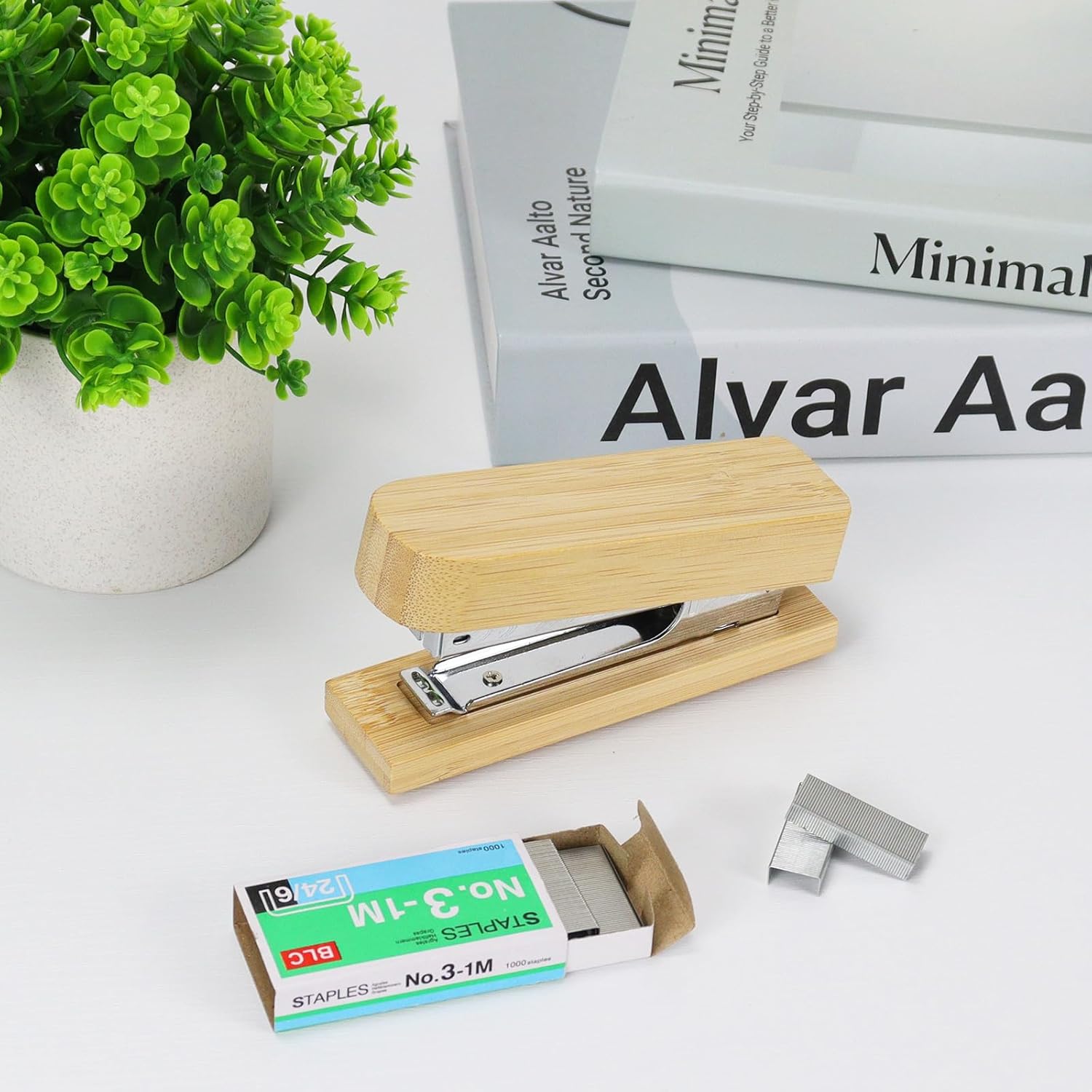 Multibey Bamboo Wood Stapler for Desk - Heavy Duty Thailand | Ubuy
