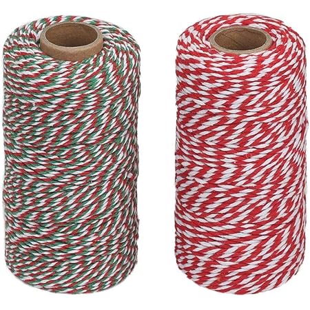 Amazon.com: Tenn Well Cotton Bakers Twine, 328 Feet Each Roll 2mm ...