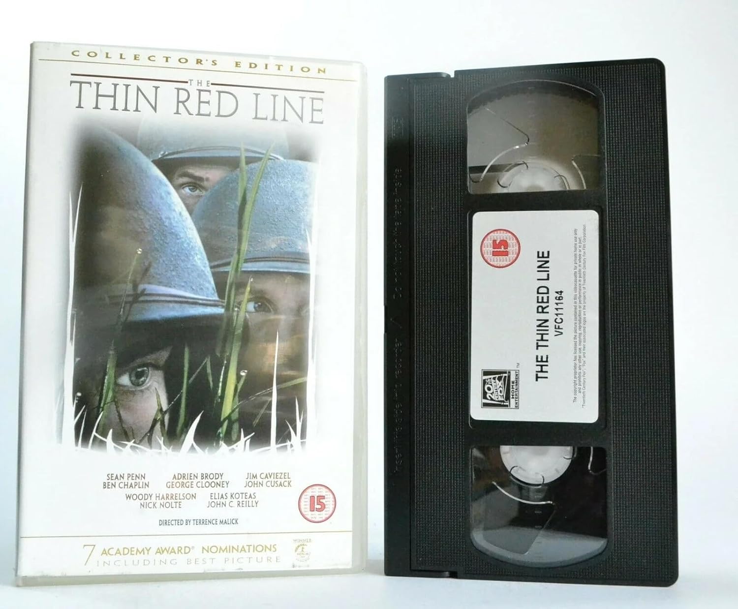 The Thin Red Line [VHS] : Sean Penn, Adrien Brody, Jim Caviezel, Ben ...