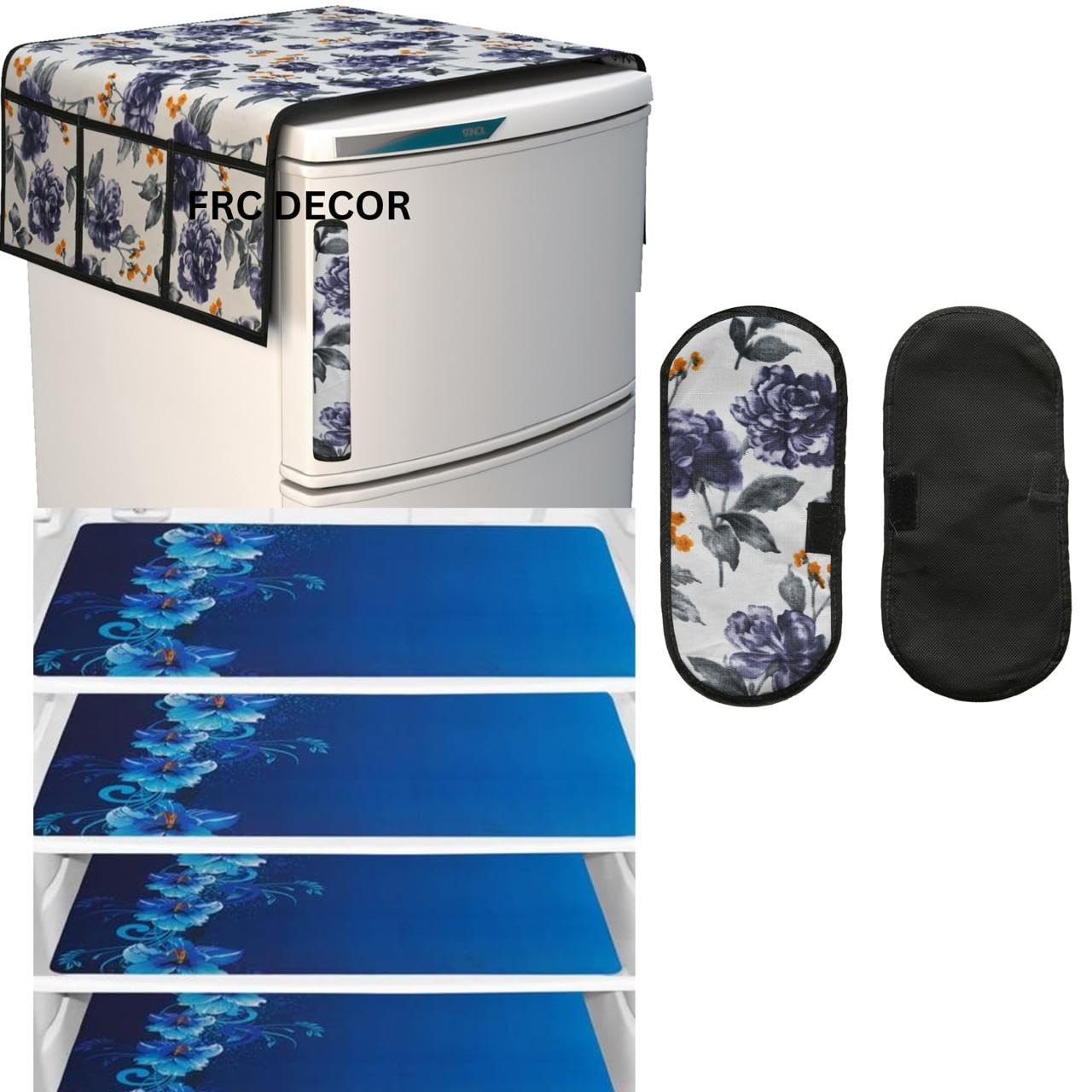 FRC DECOR Storeup Double Door Or Single Door Fridge Cover | Fridge ...