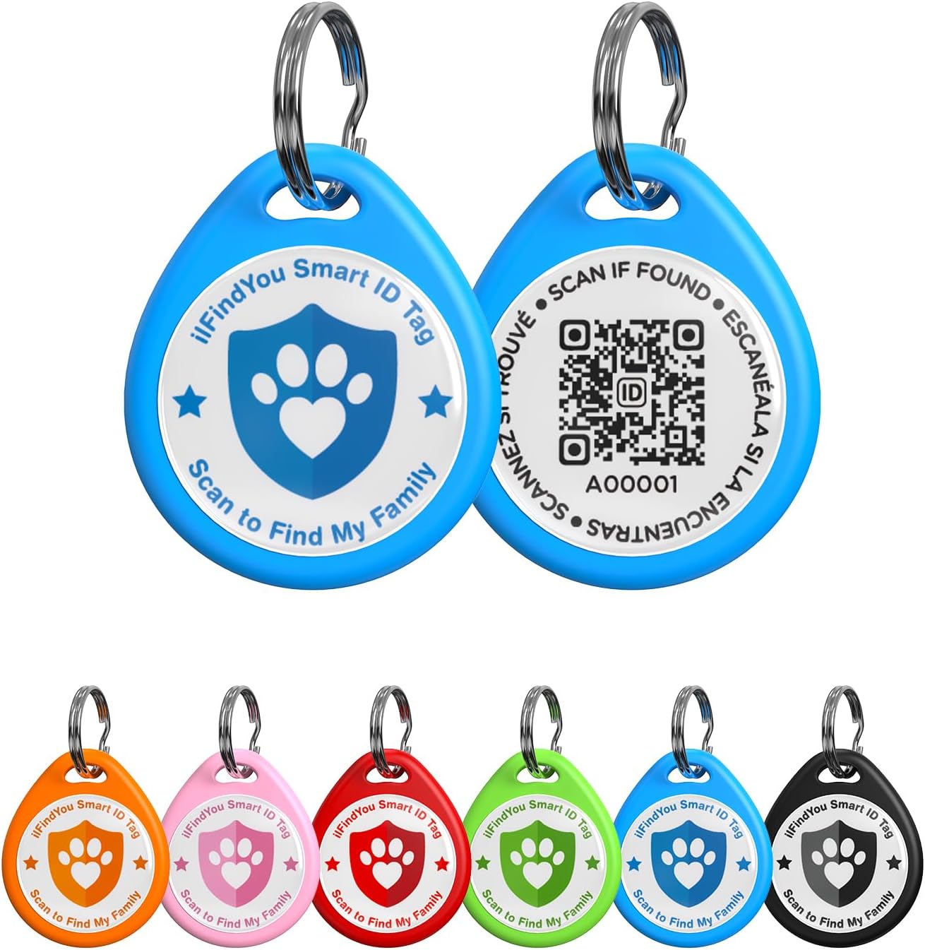 Amazon.com: ilFindYou Cat Tags Personalized Small, QR Code Cat Name Tag ...
