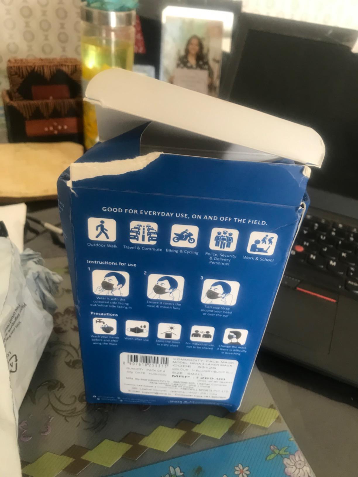 Nivia - Step Out & Play 3 layer lycra Mask - Pack of 4 : Amazon.in ...