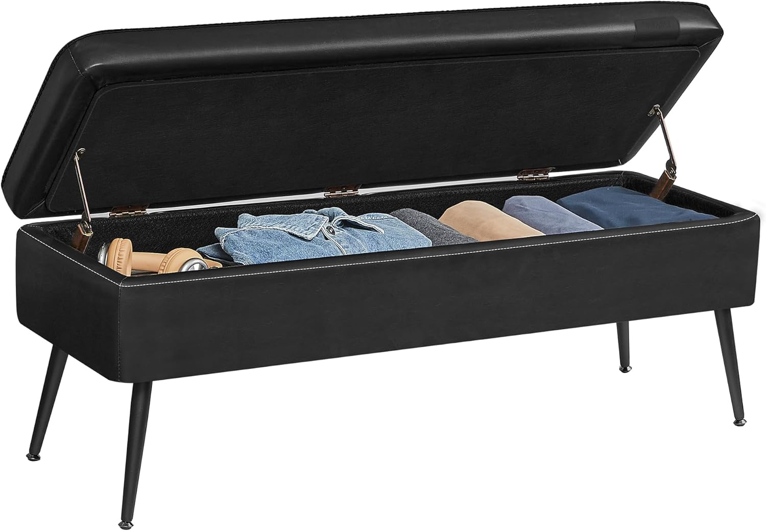 VASAGLE EKHO Collection - Storage Ottoman Bench, Entryway Bedroom Bench ...