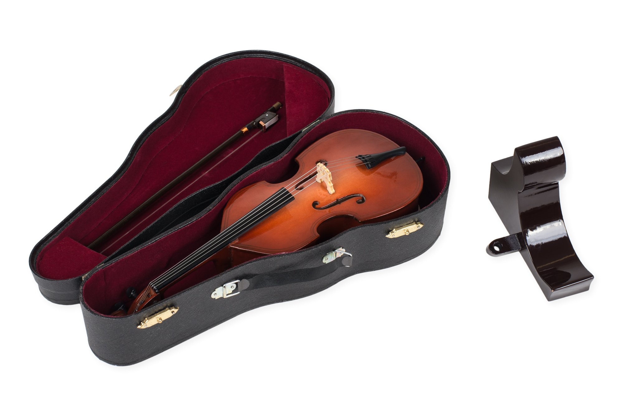Amazon.com: Broadway Gift Co. Upright Bass Miniature Replica Wood Tone ...
