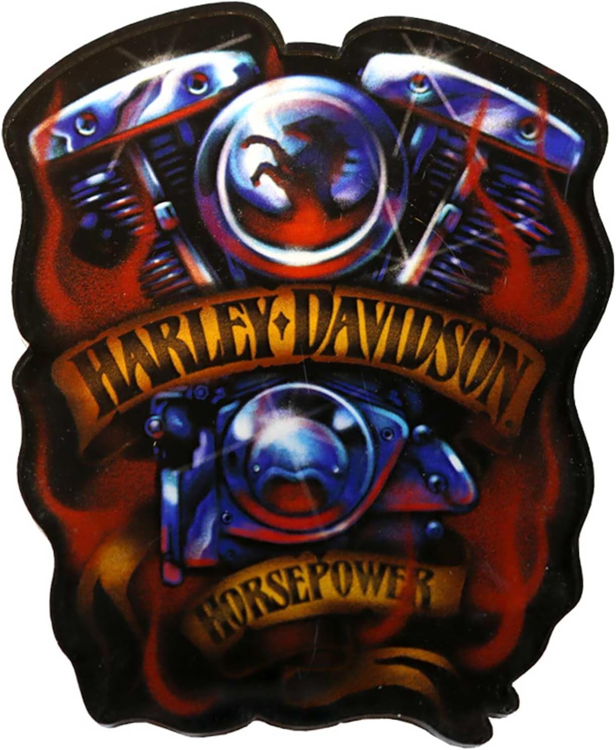 Amazon.com: Harley-Davidson Chrome Horsepower Hard Acrylic Magnet - 4 x ...