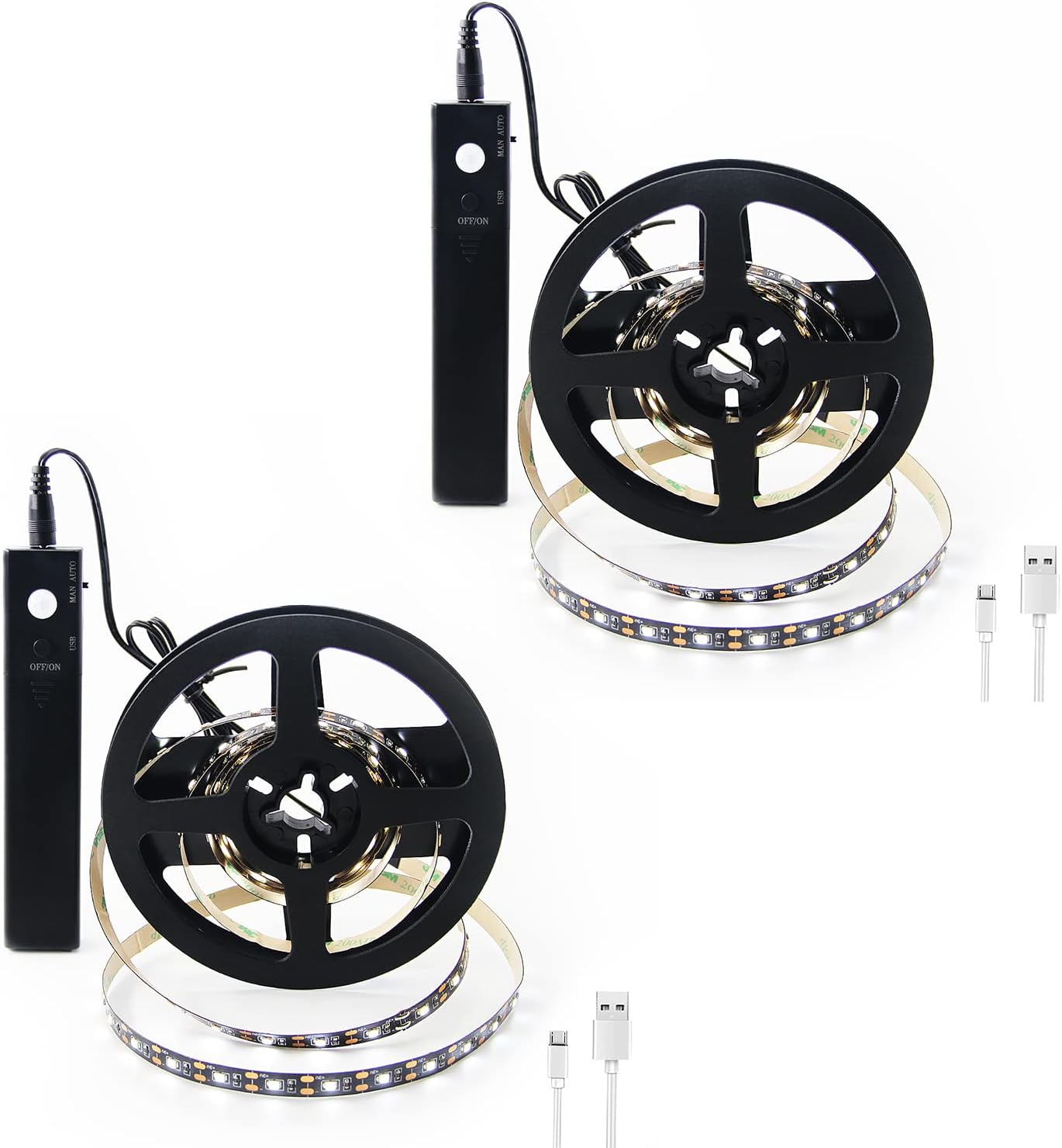 VST 6.56ft Led Strip Light, Motion Sensor LED Tape Light with Battery ...