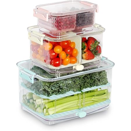 Amazon.com: Felli Flip Tite Food Storage Containers Set with Lid Air ...