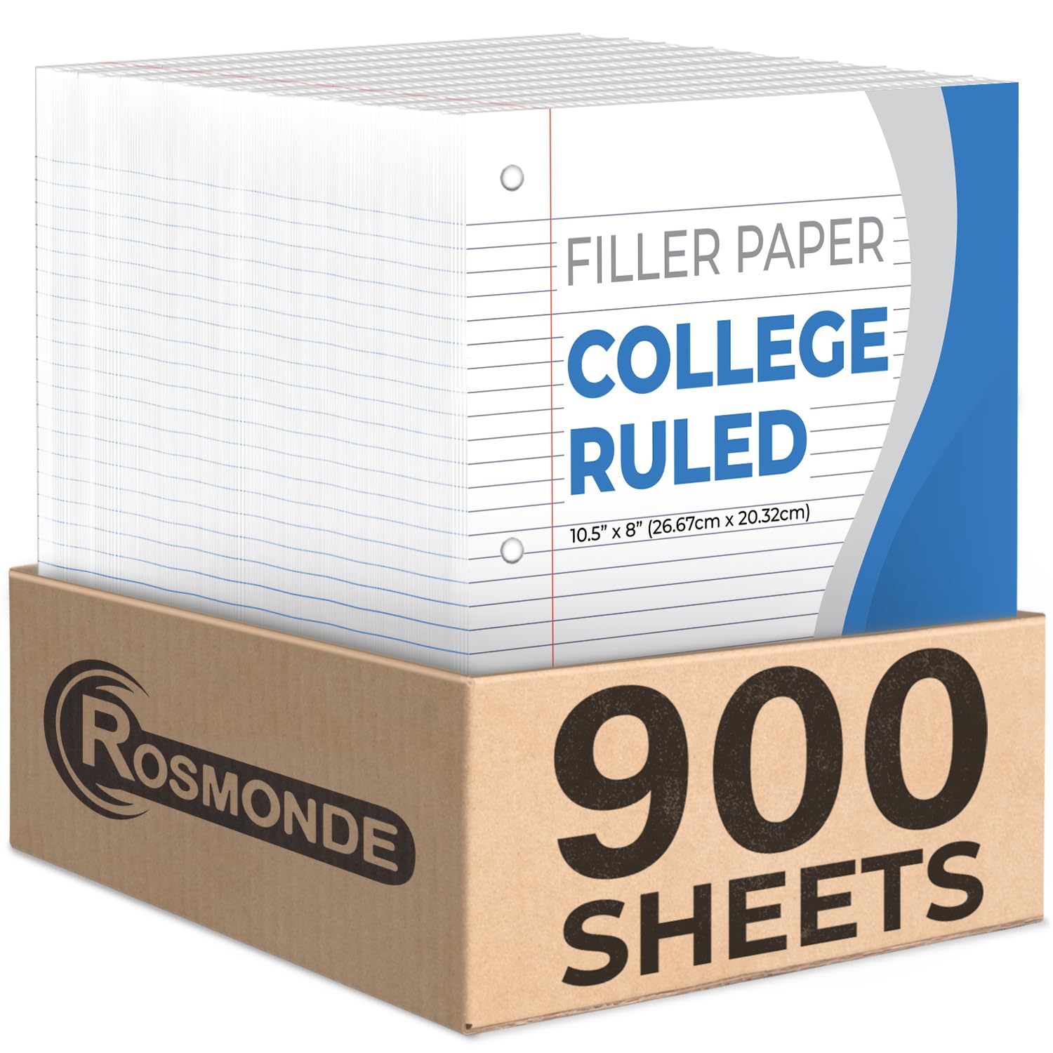 Writing Paper College Ruled Loose Leaf Paper - 900 Sheets, 6 Pack For ...