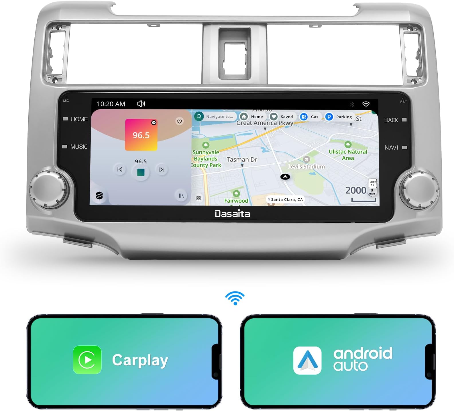 Amazon.com: Wireless Apple Carplay Android Auto for Toyota Tacoma 2005-2013 Radio, 2+64GB Hikity ...
